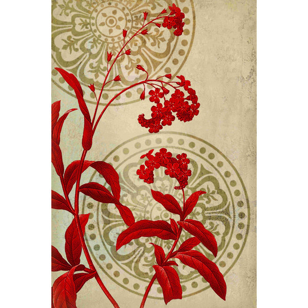 Charlton Home® A Tall Flower - Wrapped Canvas Graphic Art | Wayfair