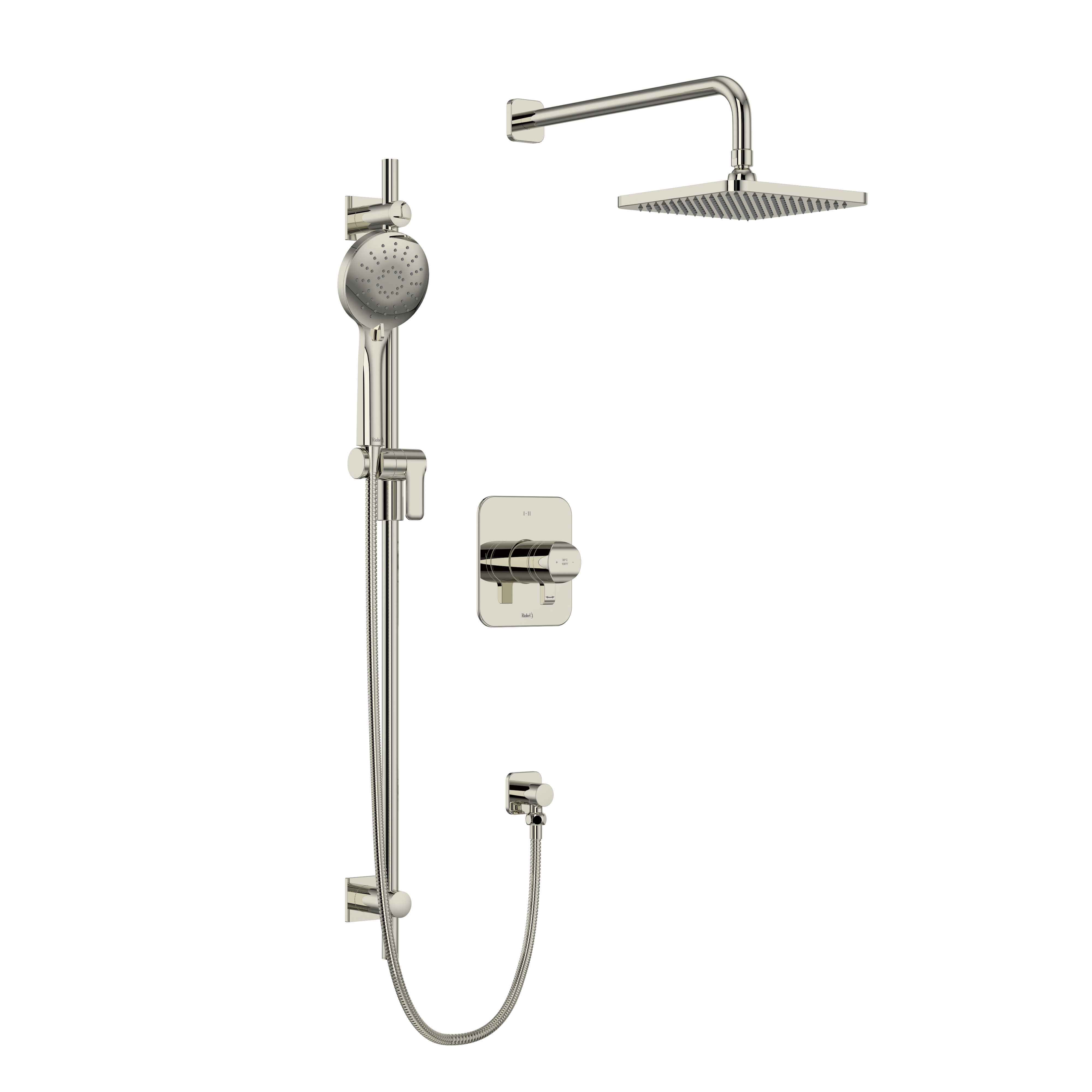Riobel Salomé 1/2" Thermostatic & Pressure Balance Shower System with ...