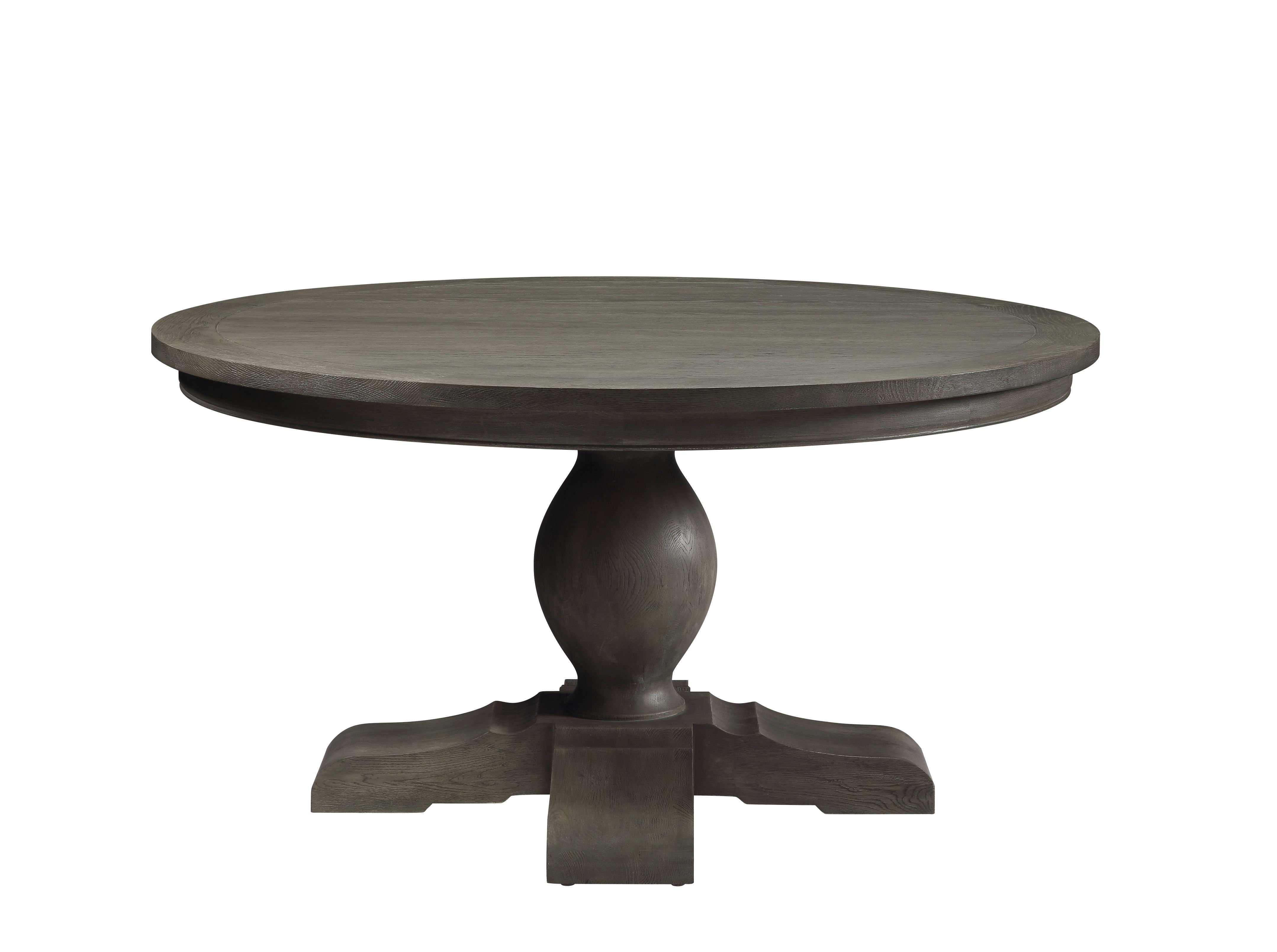 AndrewHomeStudio Renzo 59'' Solid Oak Pedestal Dining Table | Wayfair