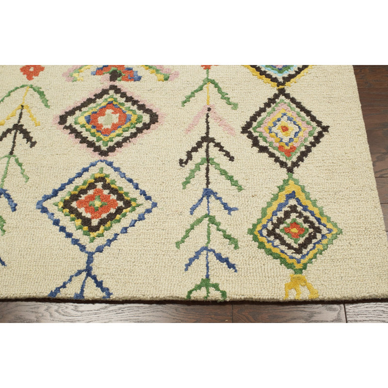 Mack & Milo™ Agostini Handmade Tufted Wool Off-White Rug & Reviews ...