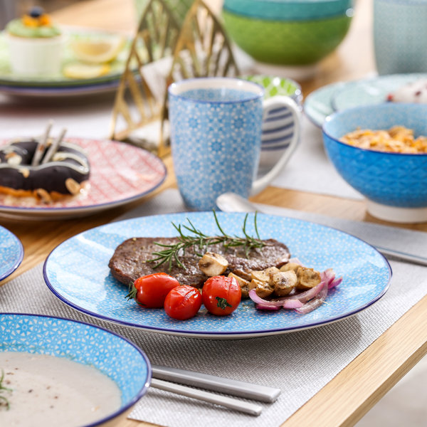 Latitude Run® Jabary Porcelain China Dinnerware Set - Service for 8 ...