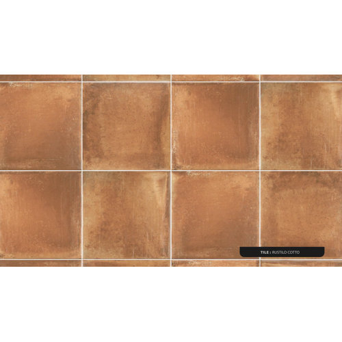Merola Tile Rustic 13" x 13" Porcelain Stone Look Wall & Floor Tile ...