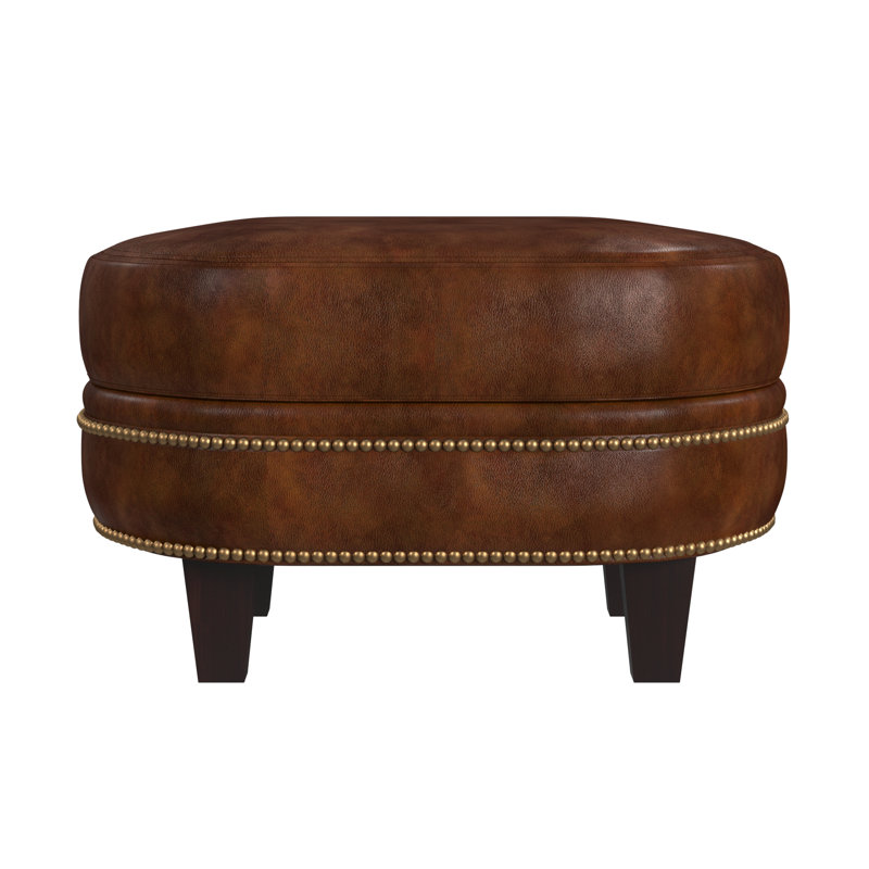 Bradington-Young Richardson Leather Ottoman & Reviews | Wayfair