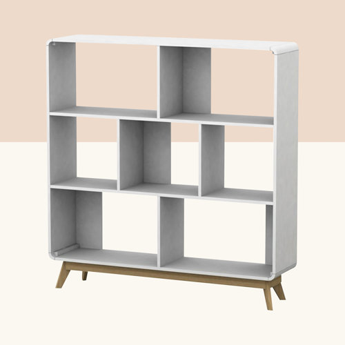 Hykkon Justine 126cm H x 122cm W Standard Bookcase & Reviews | Wayfair ...