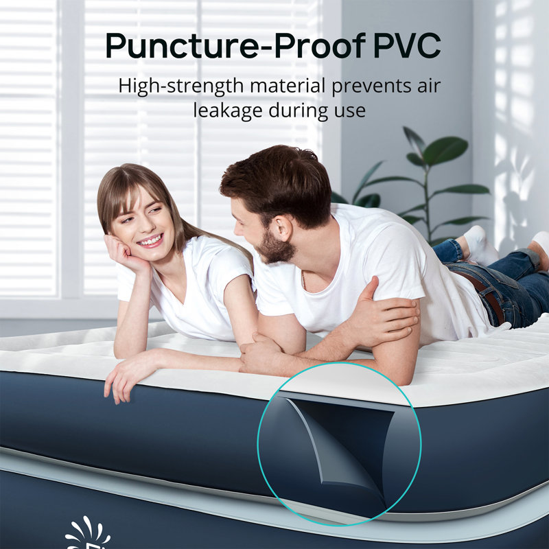 EVAJOY Full Size Air Mattress With Built In Pump, 18'' Inflatable ...