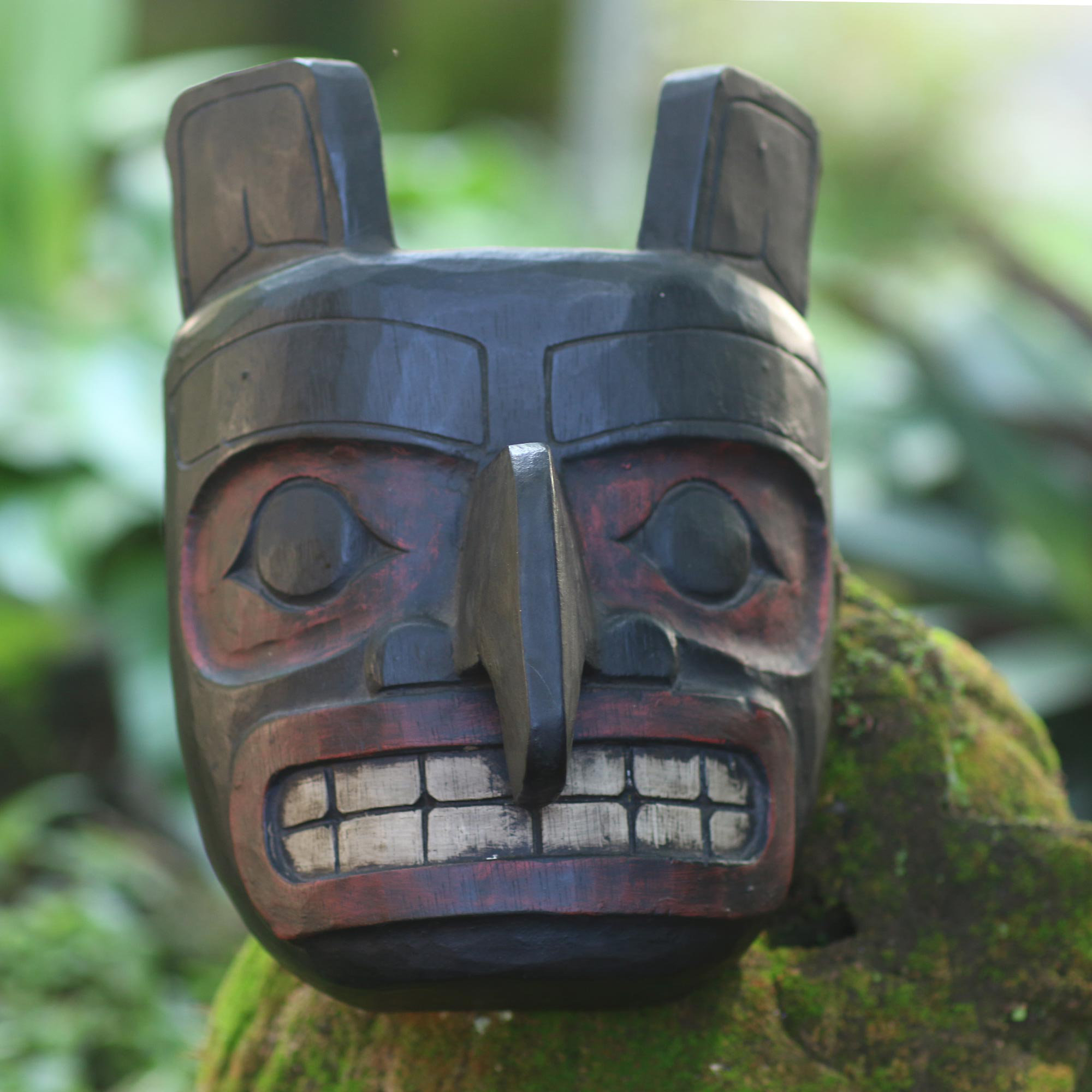 Bungalow Rose Totem Head Mask Sculpture | Wayfair