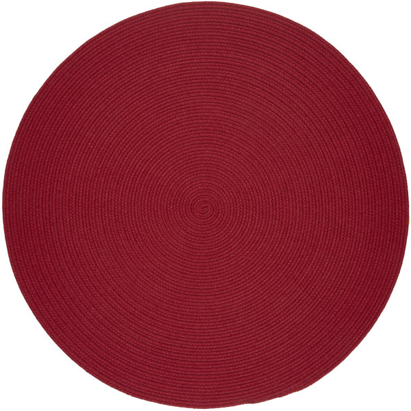 August Grove® Smyth Handmade Dark Red Rug & Reviews | Wayfair