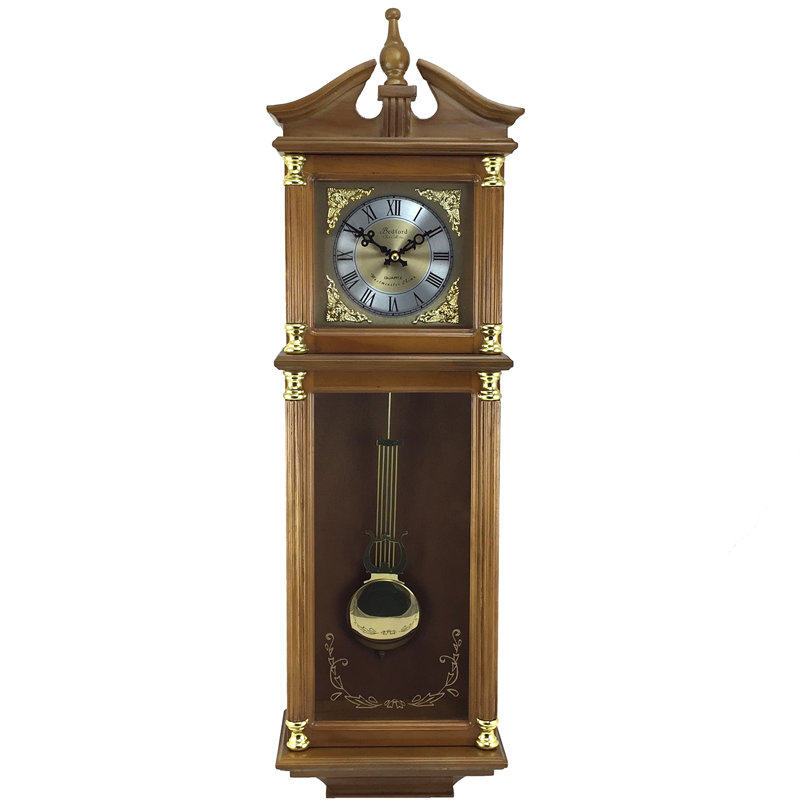 Astoria Grand Wood Wall Clock & Reviews | Wayfair