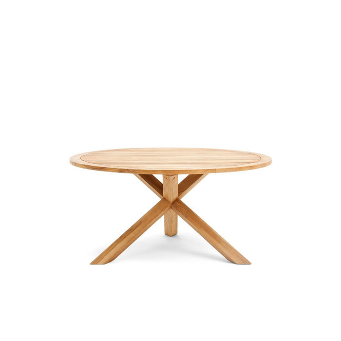 Winston All-Natural Teak Outdoor 60" Round Dining Table | Wayfair