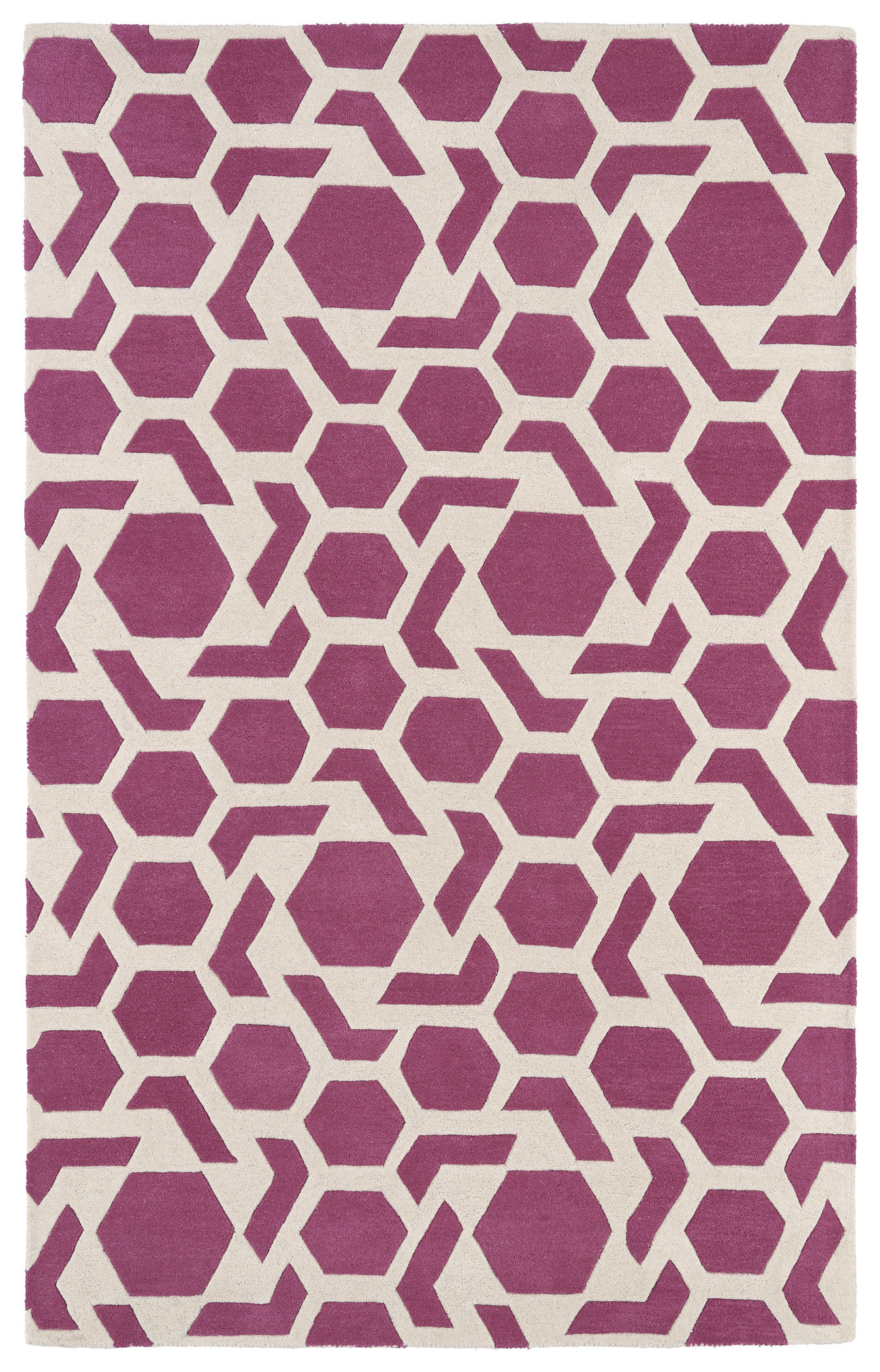 Wrought Studio Fairlee Handmade Wool Pink Rug | Wayfair