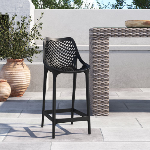 Modern Black Outdoor Bar Stools | AllModern