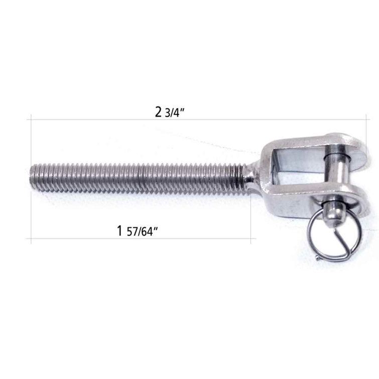 Indital 304 Stainless Steel Right Hand Threaded Shackle Connector | Wayfair