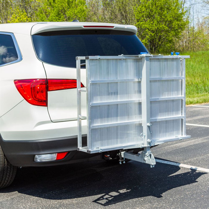 Silver Spring Folding Aluminum Scooter and Wheelchair Carrier with Ramp ...