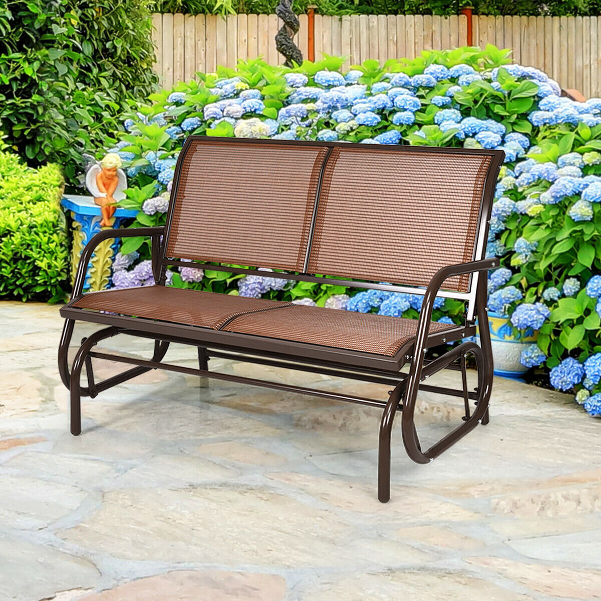 Wade Logan® Alista Metal Outdoor Bench & Reviews | Wayfair