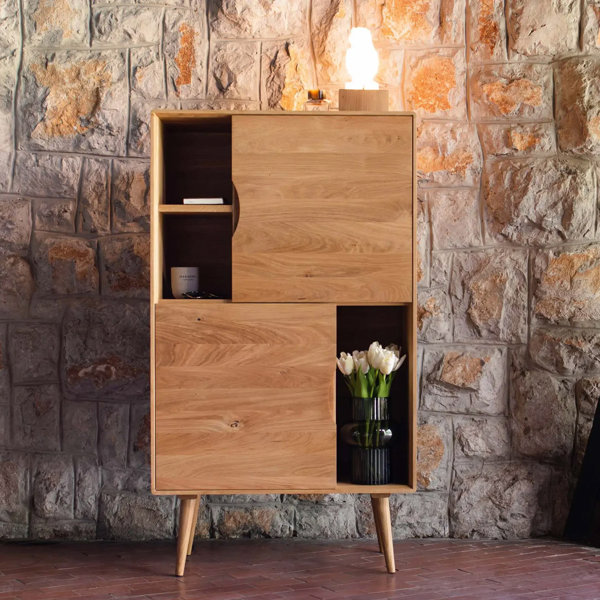 Corrigan Studio Burgoon Solid Wood Rectangle Cabinet Accent Chest ...
