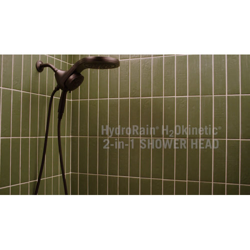 Delta HydraChoice Hydrorain 5 Spray Dual Shower Head and Handheld ...