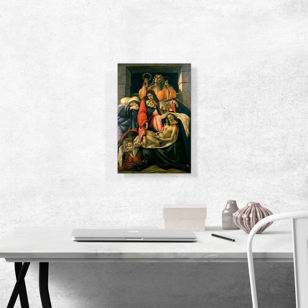 ARTCANVAS The Lamentation Over The Dead Christ With Saints 1495 On Canvas by Sandro Botticelli ...