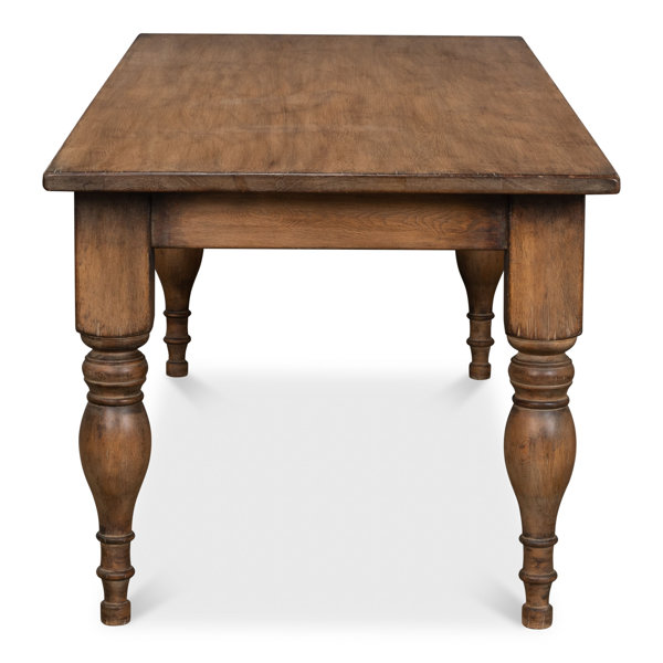 Sarreid Ltd 83'' Pine Solid Wood Dining Table | Wayfair