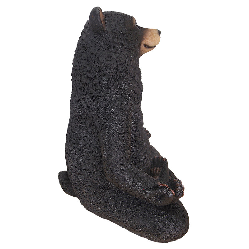 Design Toscano Being One with the Honey Zen Bear Statue & Reviews | Wayfair