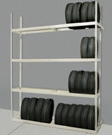 Hallowell Rivetwell Single Rivet Boltless 6 Shelf Shelving Unit Starter ...