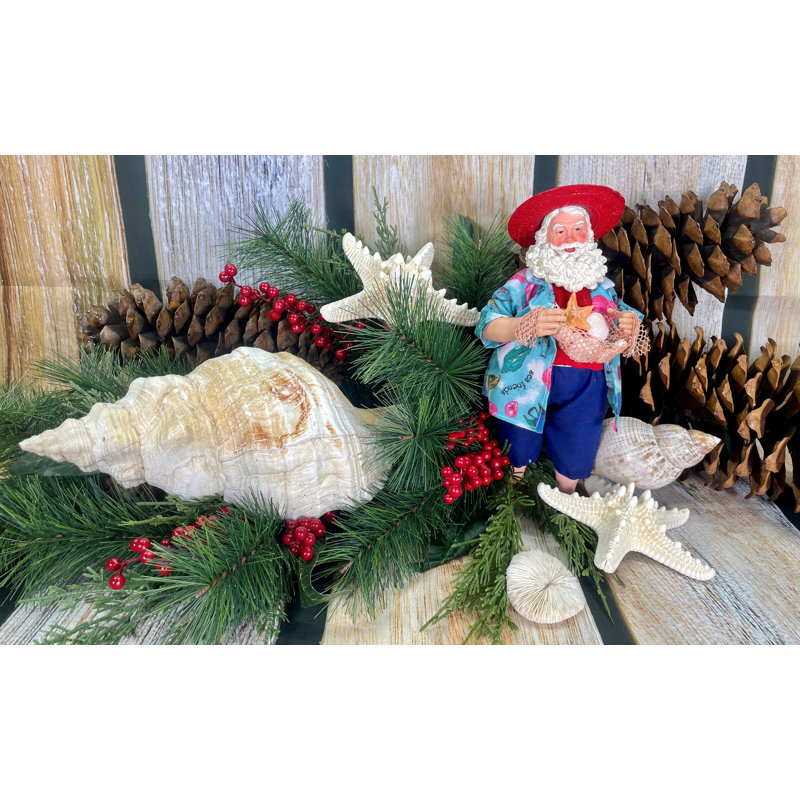 The Holiday Aisle® Beach Party Santa 10" & Reviews | Wayfair