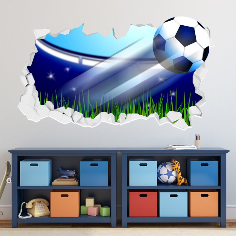 Ebern Designs Football Shooting Smashed Wall Sticker | Wayfair.co.uk