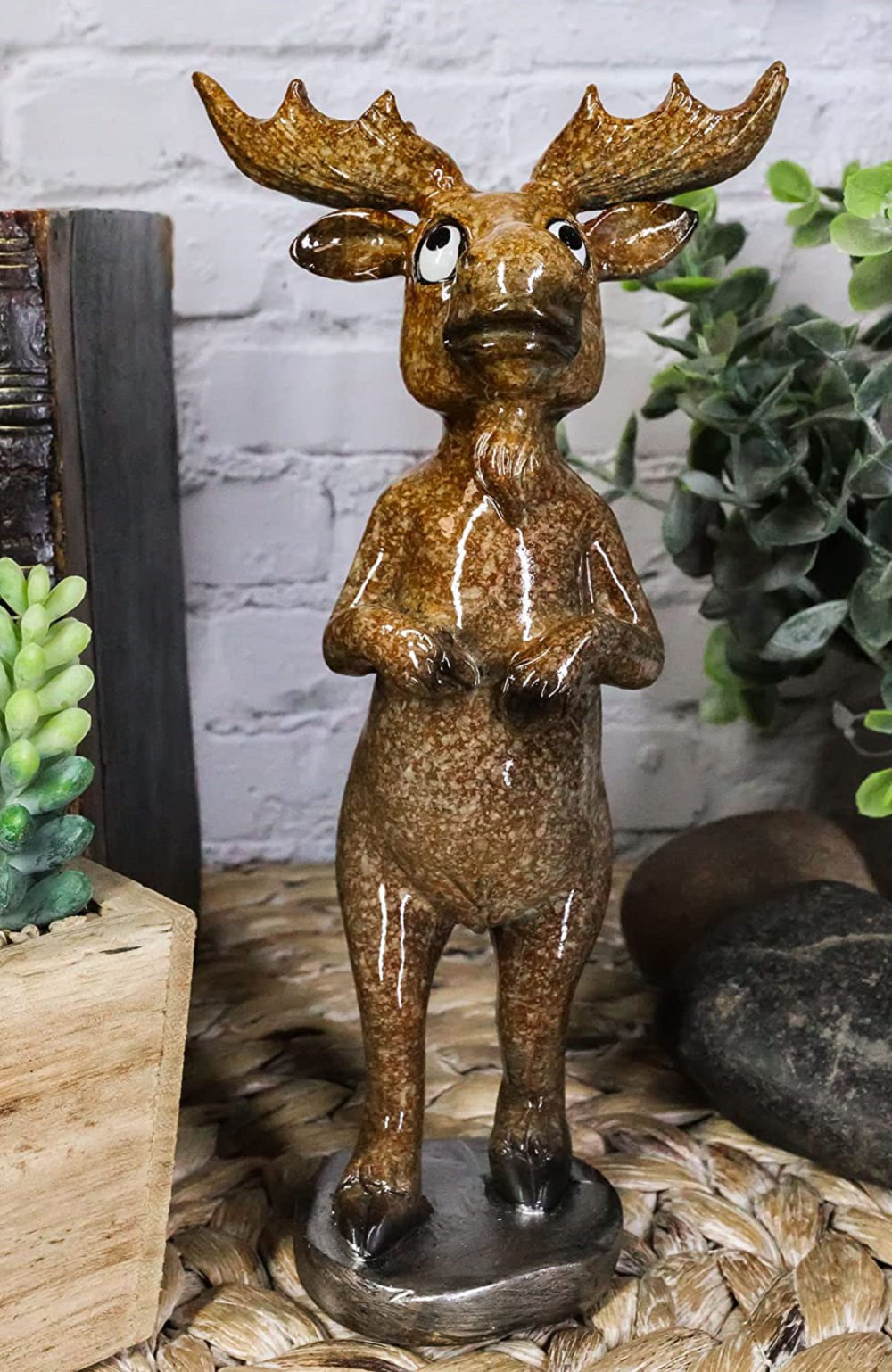 Trinx Emarii the Prince Whimsical Bull Moose Rustic Standing Figurine ...