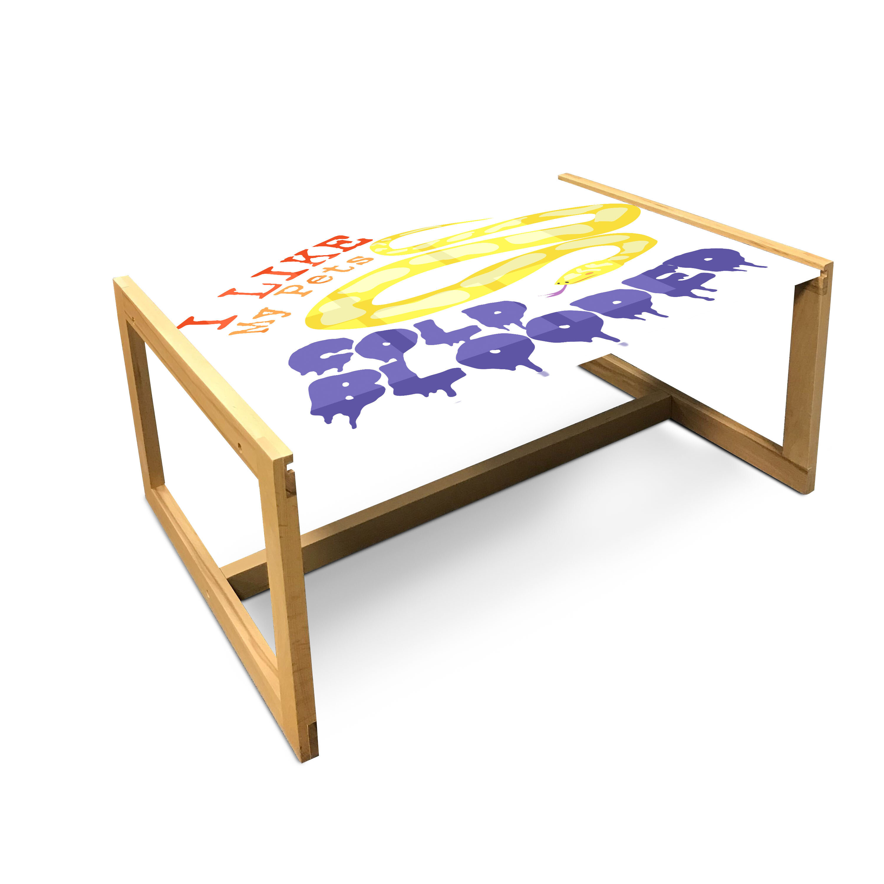 East Urban Home Reptile Coffee Table, Majestic Snake Says The Wild ...