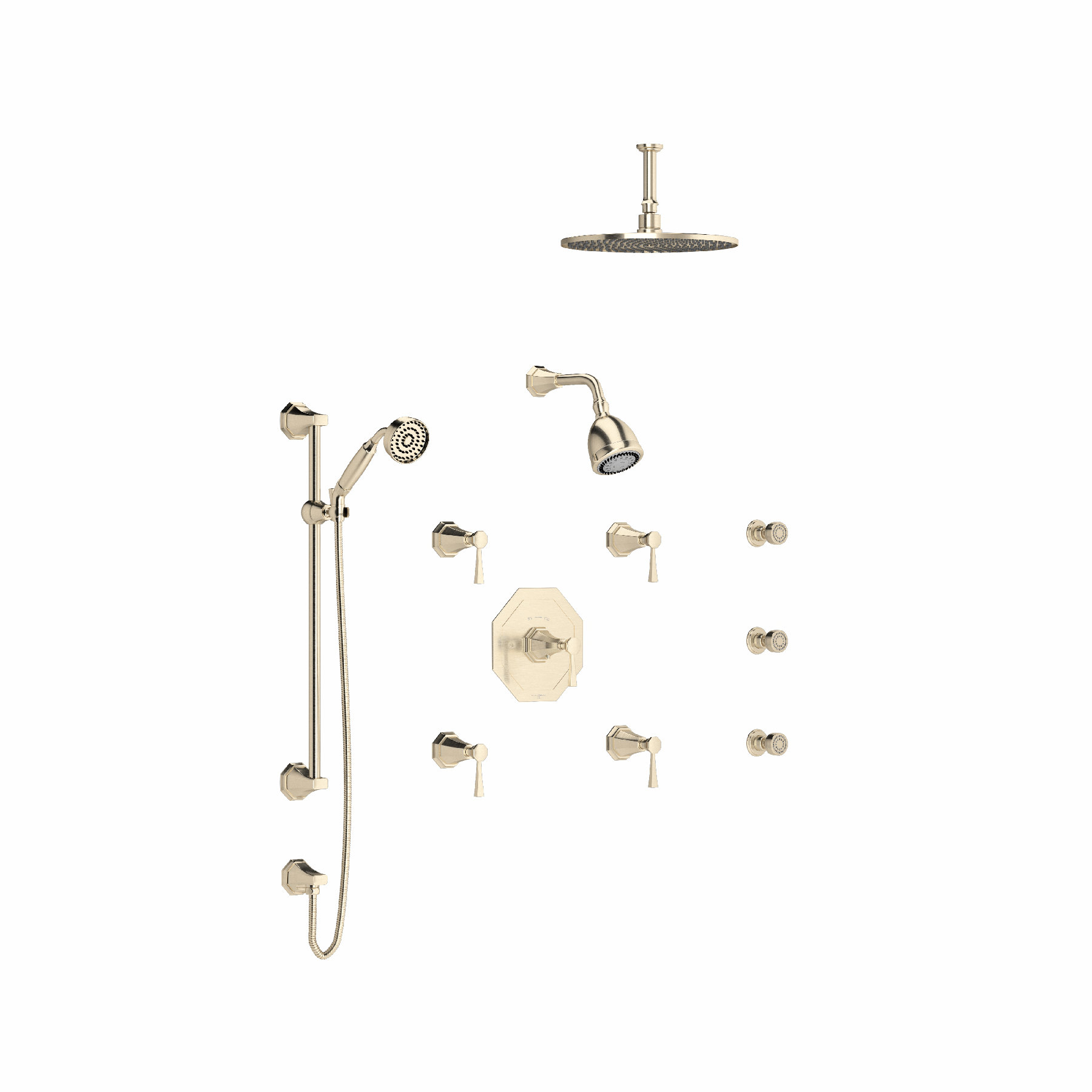 House of Rohl Deco Complete Shower System with Rough-in Valve | Wayfair