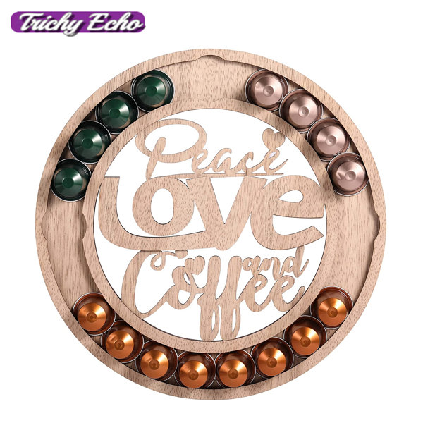 Trichy Echo Coffee Pod Holder Wall Mount Coffee Display Rack Pod ...