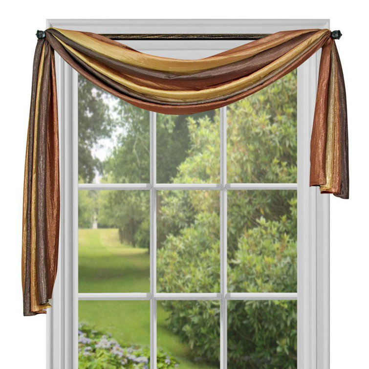 Astoria Grand Velia Polyester Sheer Window Scarf Panel & Reviews | Wayfair