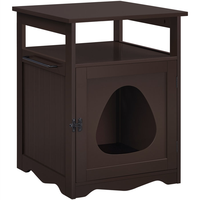 Archie & Oscar™ Hartlyn Cat Litter Box Enclosure Lockable Wooden Pet ...