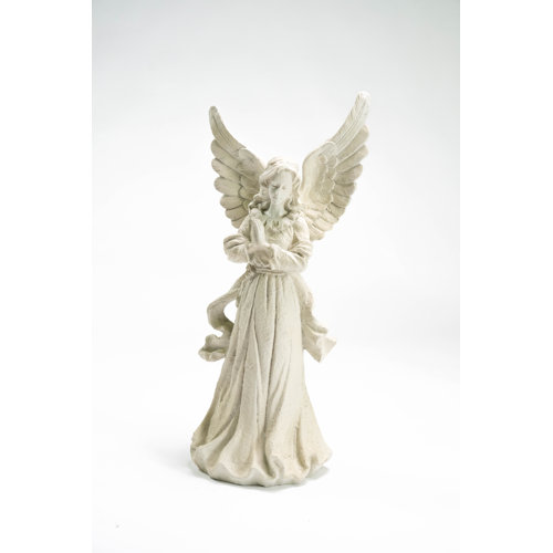 Hi-Line Gift Ltd. Standing Angel with Wings Up Statue & Reviews | Wayfair