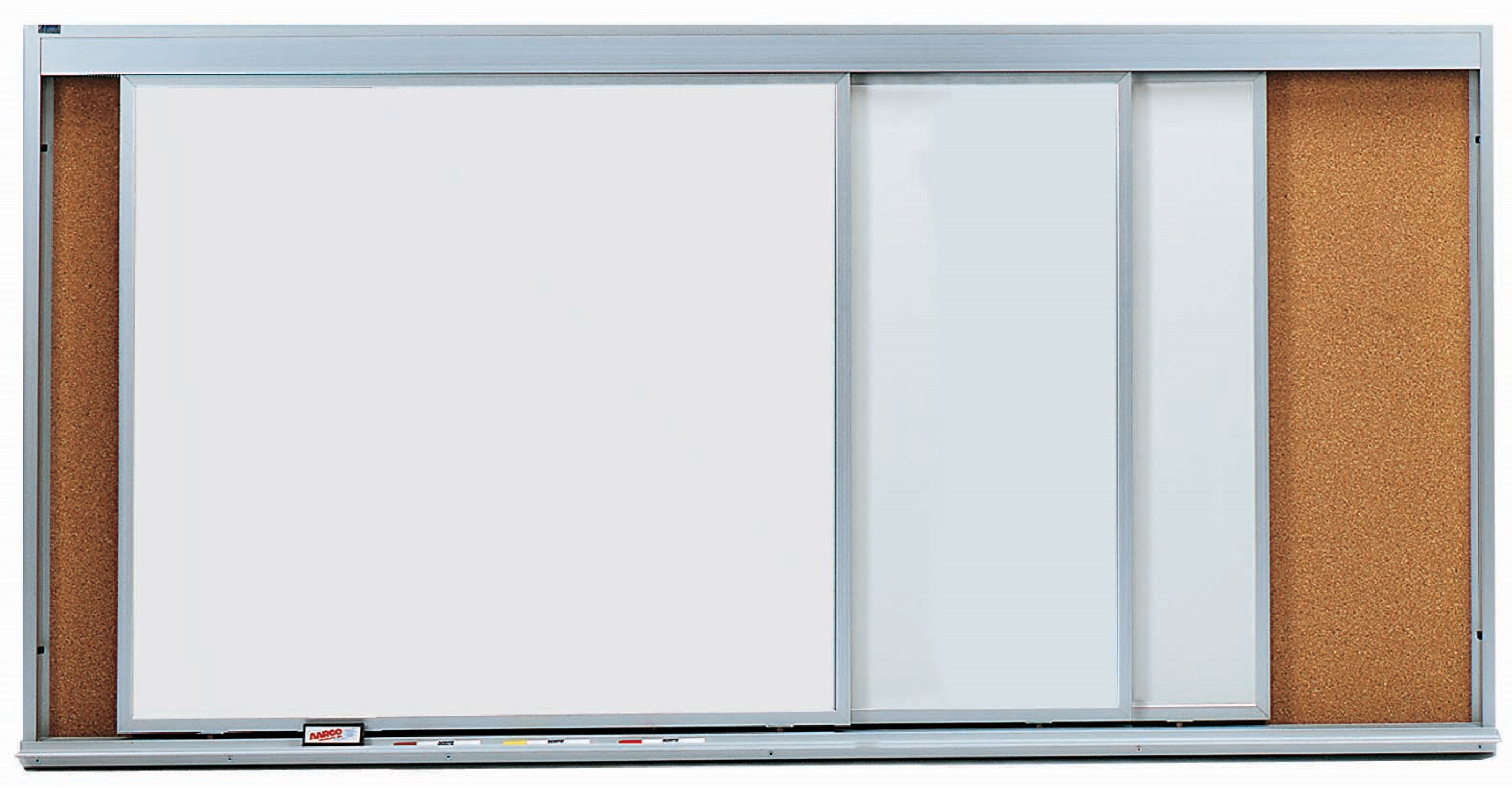 AARCO Horizontal Sliding Unit Whiteboard | Wayfair