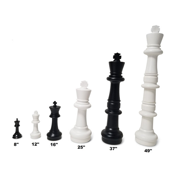 MegaChess 37" Giant Plastic Chess Set with Quick Fold Nylon Board | Wayfair