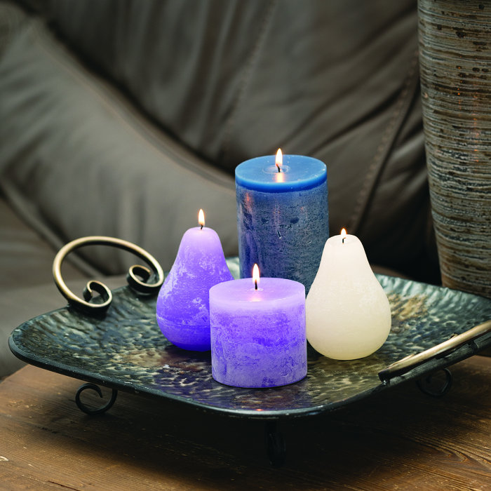 CRLE Vance Kitira Unscented Pillar Candle & Reviews | Wayfair