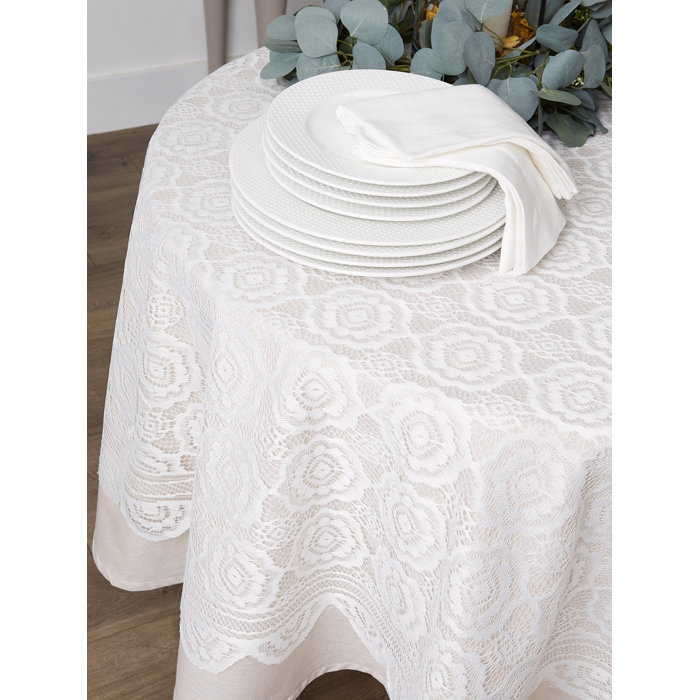 Ophelia & Co. Indiana Round Lace Tablecloth & Reviews | Wayfair
