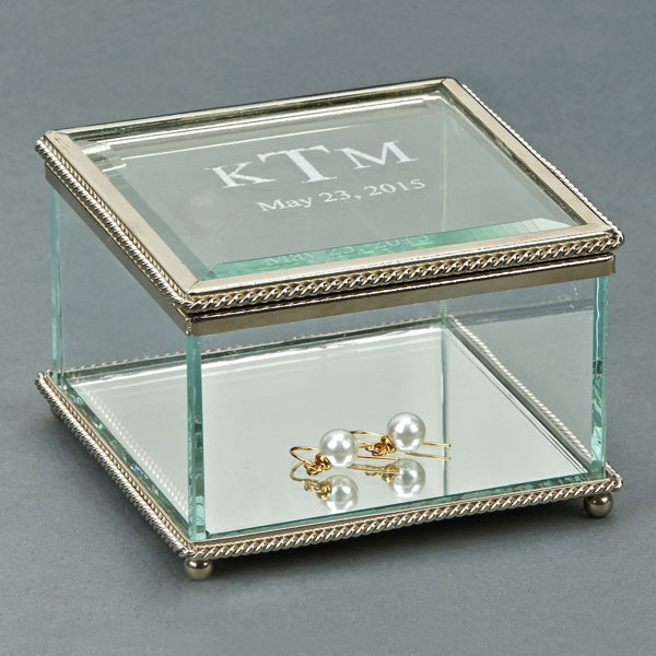 Charlton Home® Square Hinged Jewelry Box | Wayfair