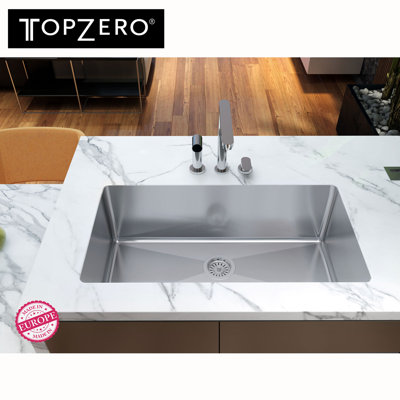 TopZero 32"L x 19"W Flush Mount Kitchen Sink | Wayfair