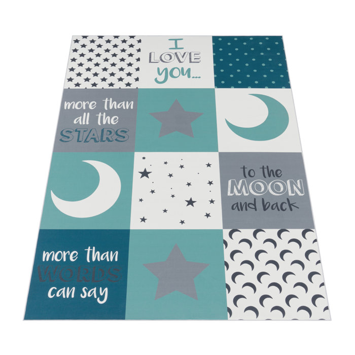 Isabelle & Max Leary Blue Rug & Reviews | Wayfair.co.uk