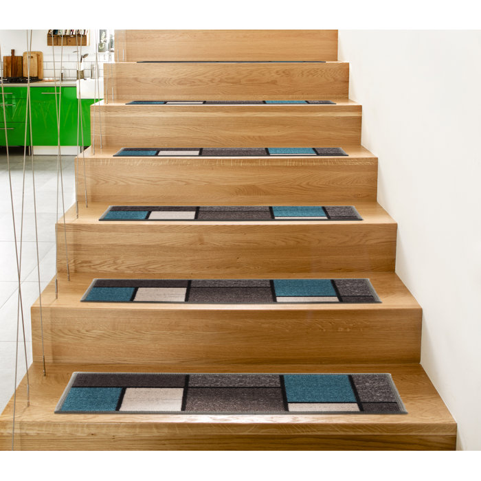 Wade Logan® Contemporary Modern Boxes Non-Slip Stair Tread & Reviews ...