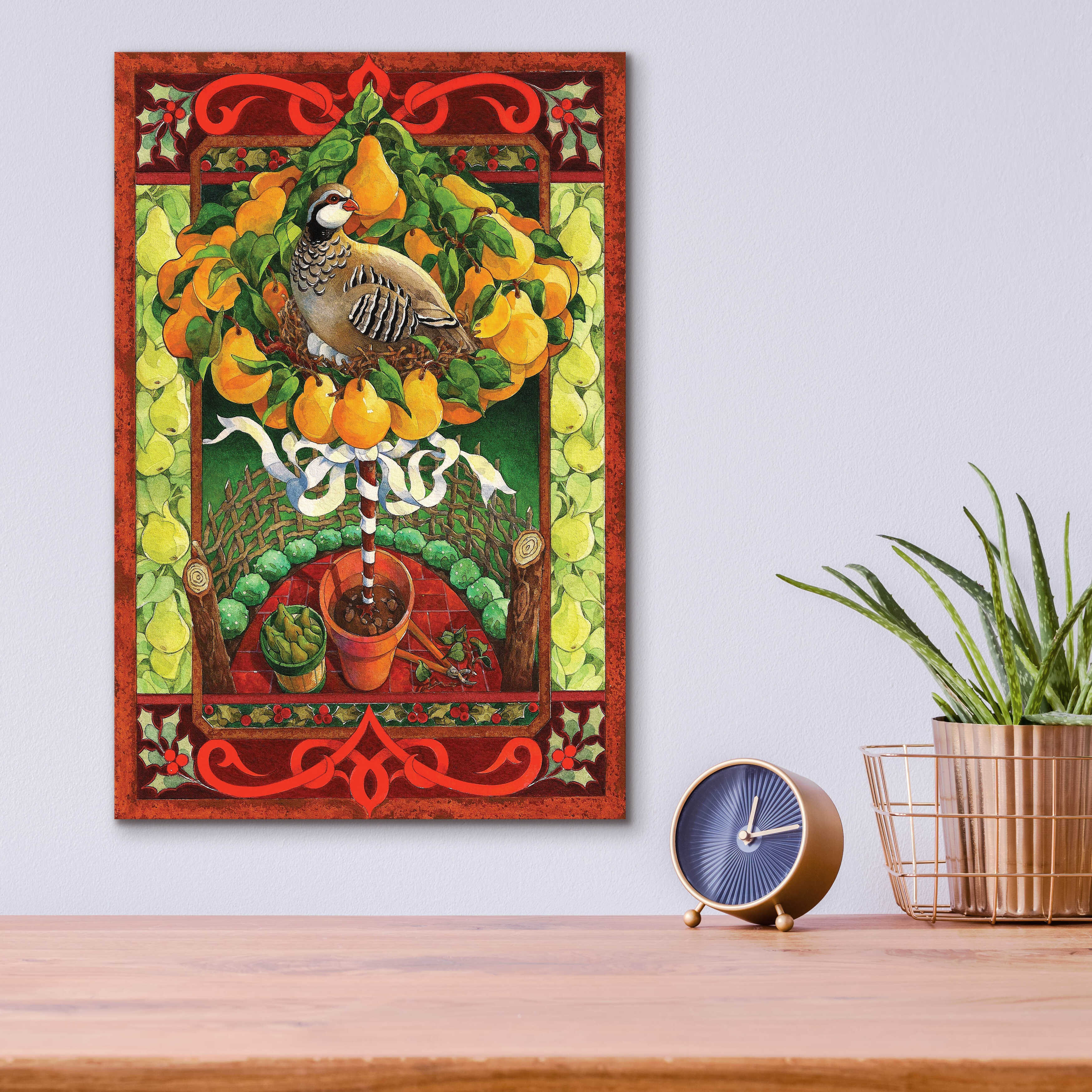 Red Barrel Studio® Epic Art 'Partridge In A Pear Tree' By David Galch ...