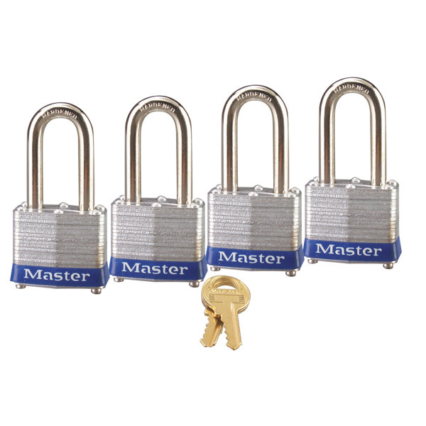 Master Lock Laminated Steel Extra Long Shackle Padlock & Reviews | Wayfair