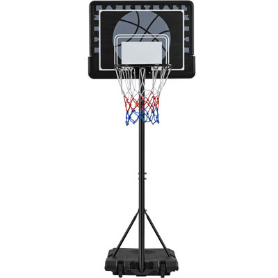 Yaheetech Height Adjustable Metal Portable Full-Size Basketball Hoop ...