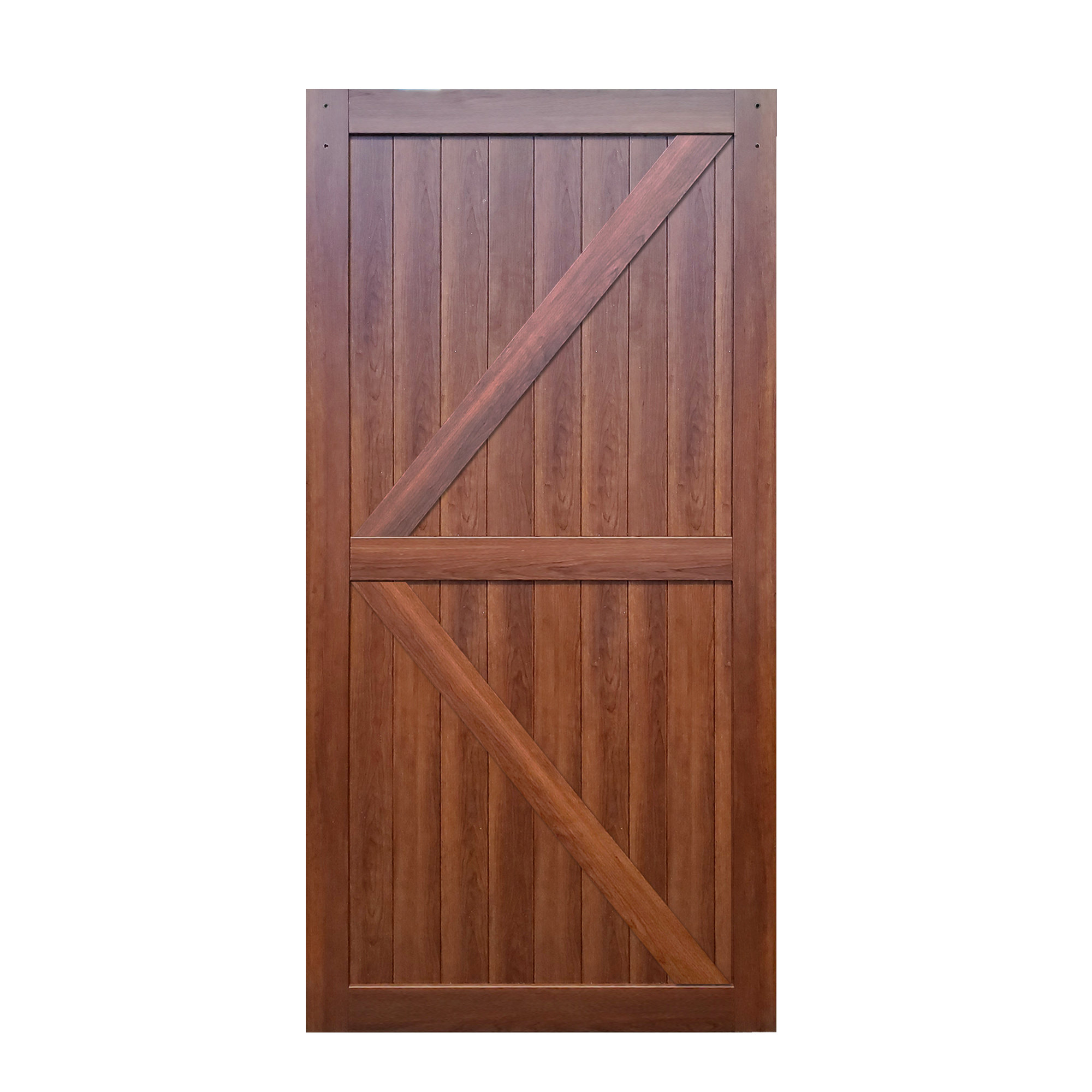 S&Z TOPHAND Paneled PVC Barn Door without Installation Hardware Kit ...