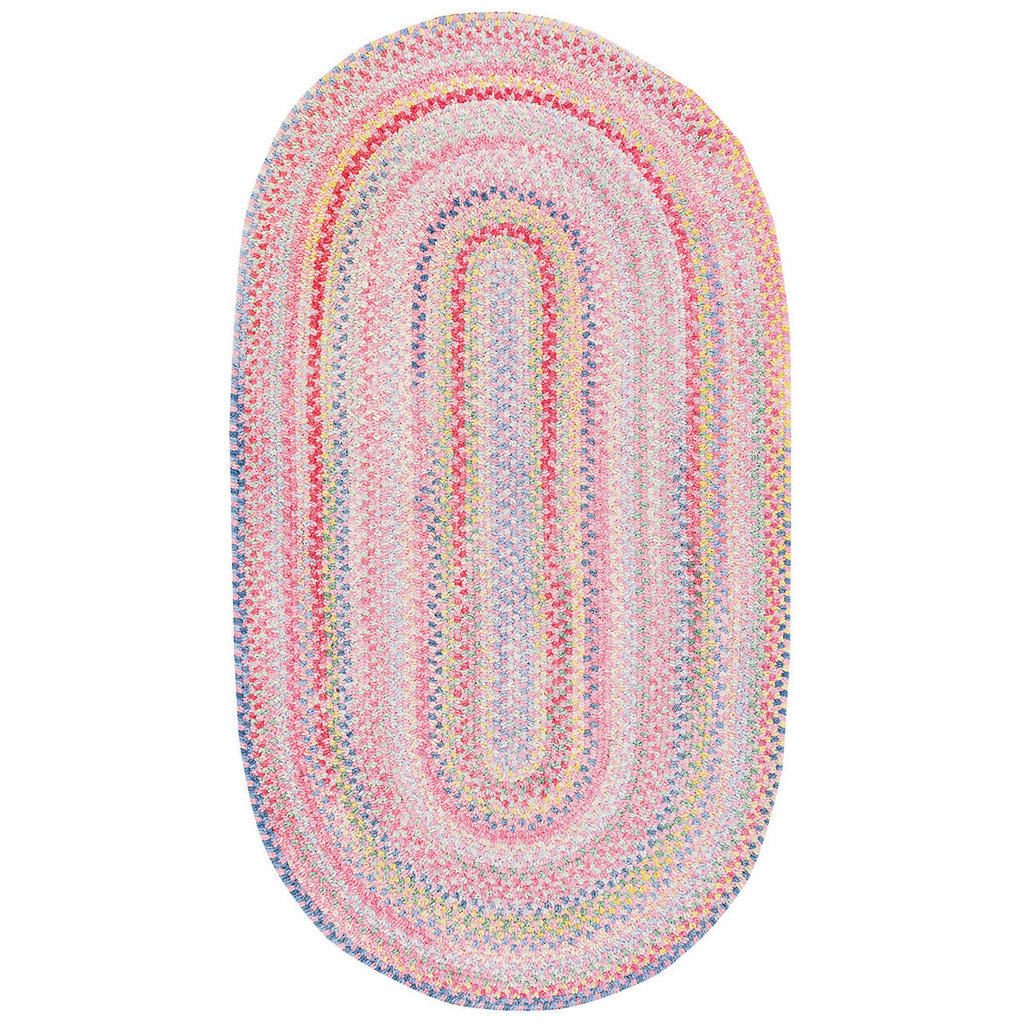 Harper Orchard Aaru Hand Braided Cotton Pink Area Rug & Reviews | Wayfair