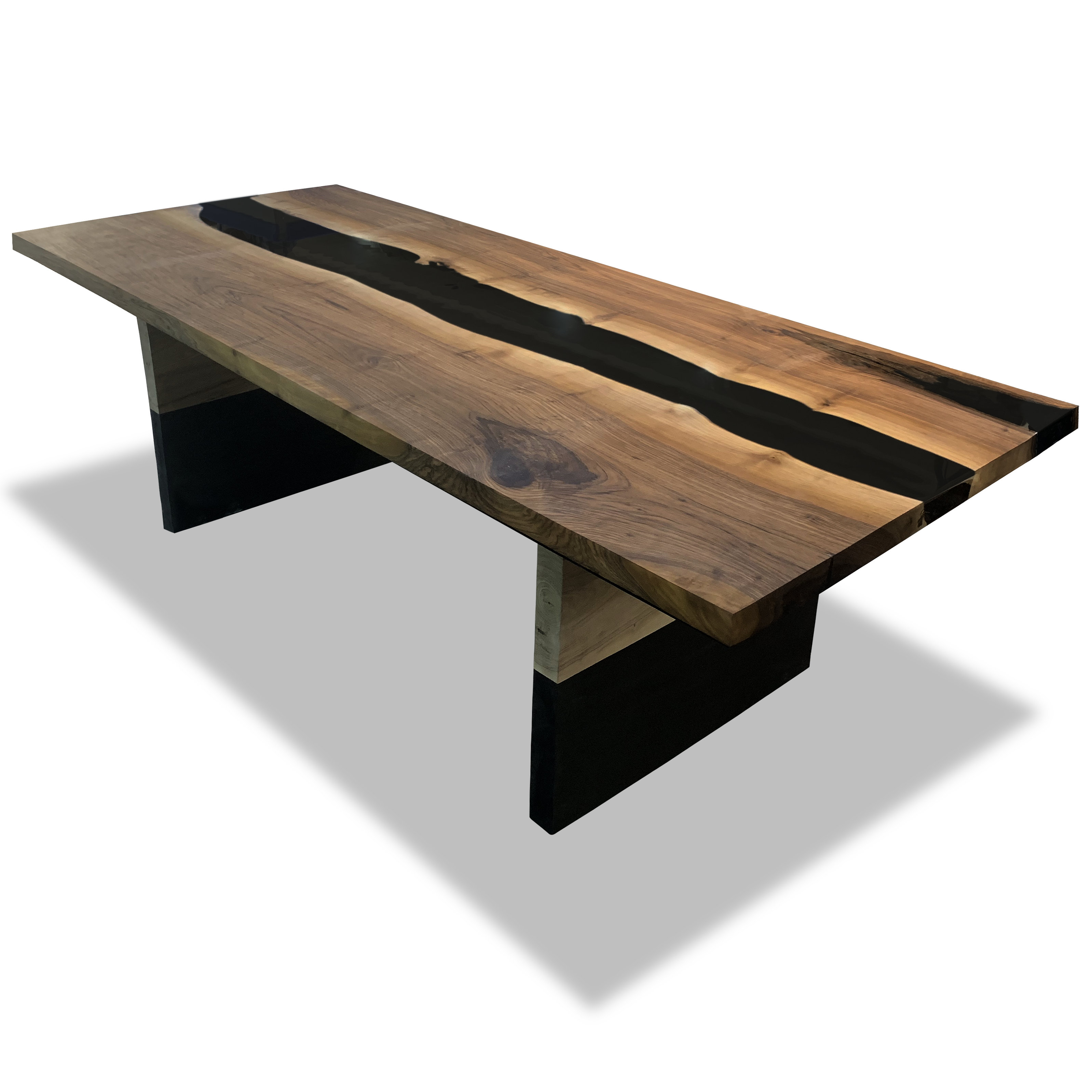 Arditi Collection Thyria Walnut Solid Wood Sled Dining Table | Wayfair