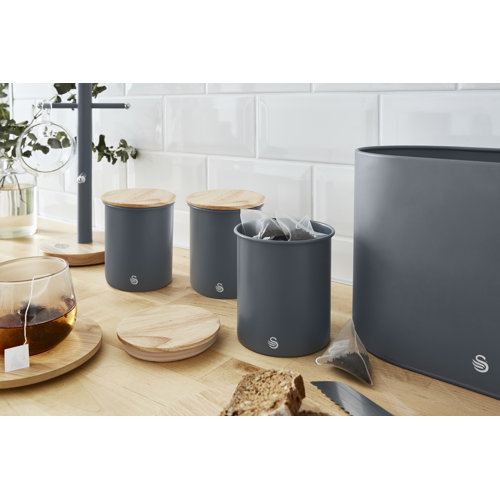 Swan 3 Piece Kitchen Canister Set & Reviews | Wayfair.co.uk