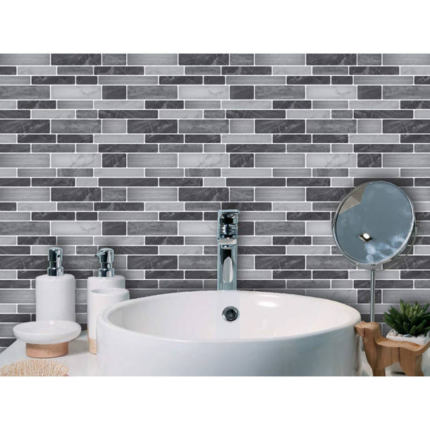 Achim Importing Co Tivoli Travatine Marble 12" x 12" x 1.2mm Luxury ...