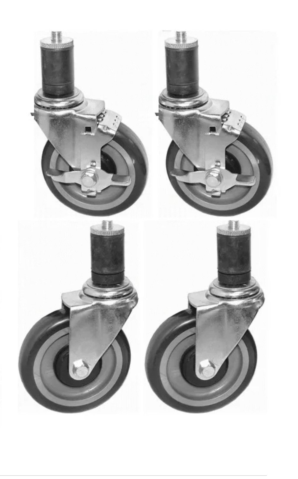 Express KitchQuip Expandable Stem Wheels for Work Table | Wayfair